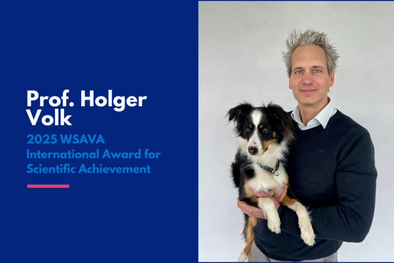 Prof. Holger Volk Honored with WSAVA International Award for Scientific Achievement - WSAVA